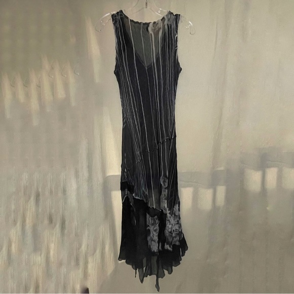 Komarov | Dresses | Komarov Sheer Ruffle Dress | Poshmark